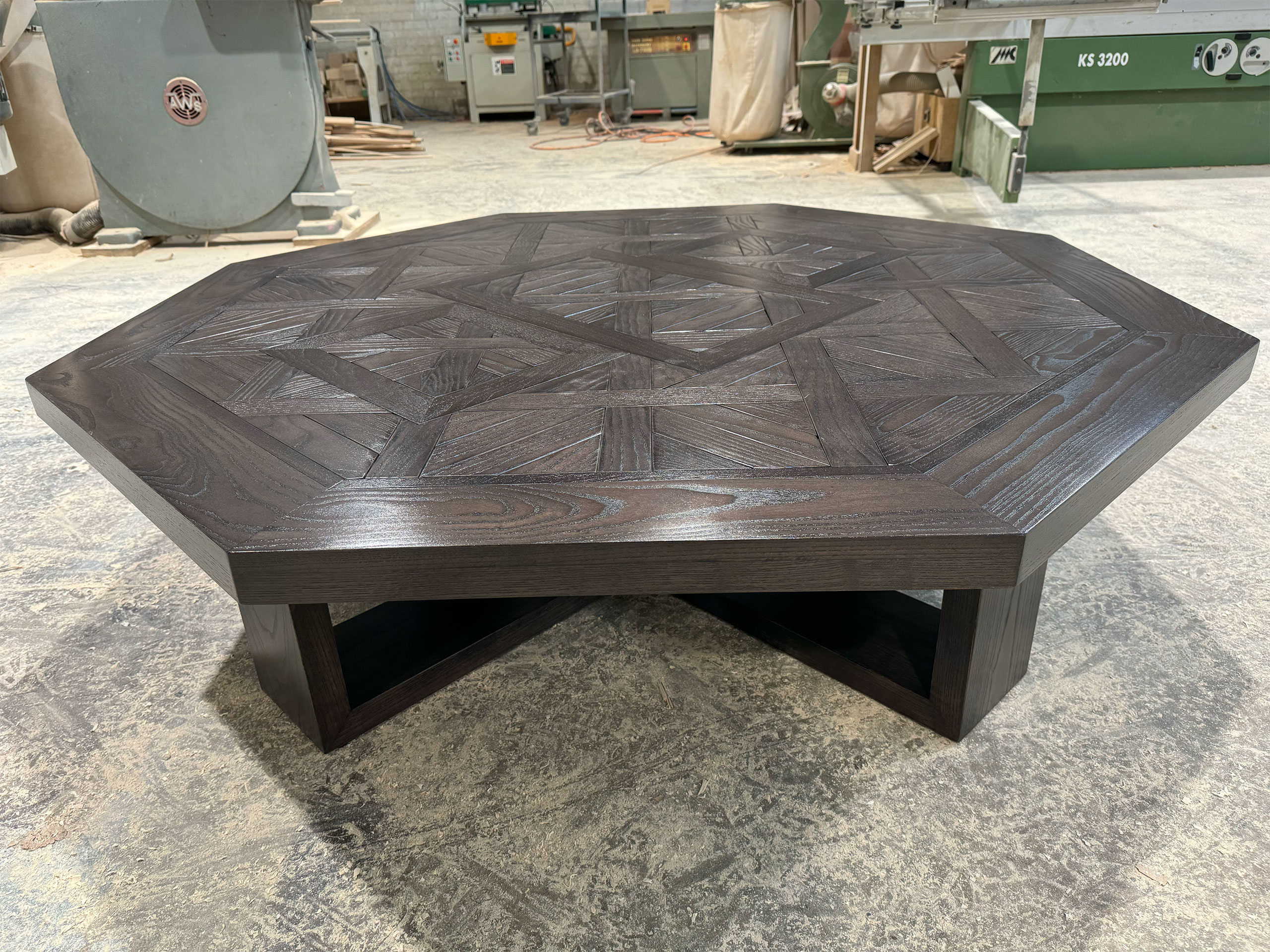 Octagonal Parquetry Coffee Table | Mark Alexander Design